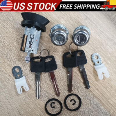 Ignition Switch Lock Cylinder and 2 Door Lock Cylinders and 2 Keys For ...
