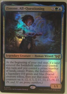 MTG - Duskmourn - Zimone, All-Questioning *Foil* | eBay.de