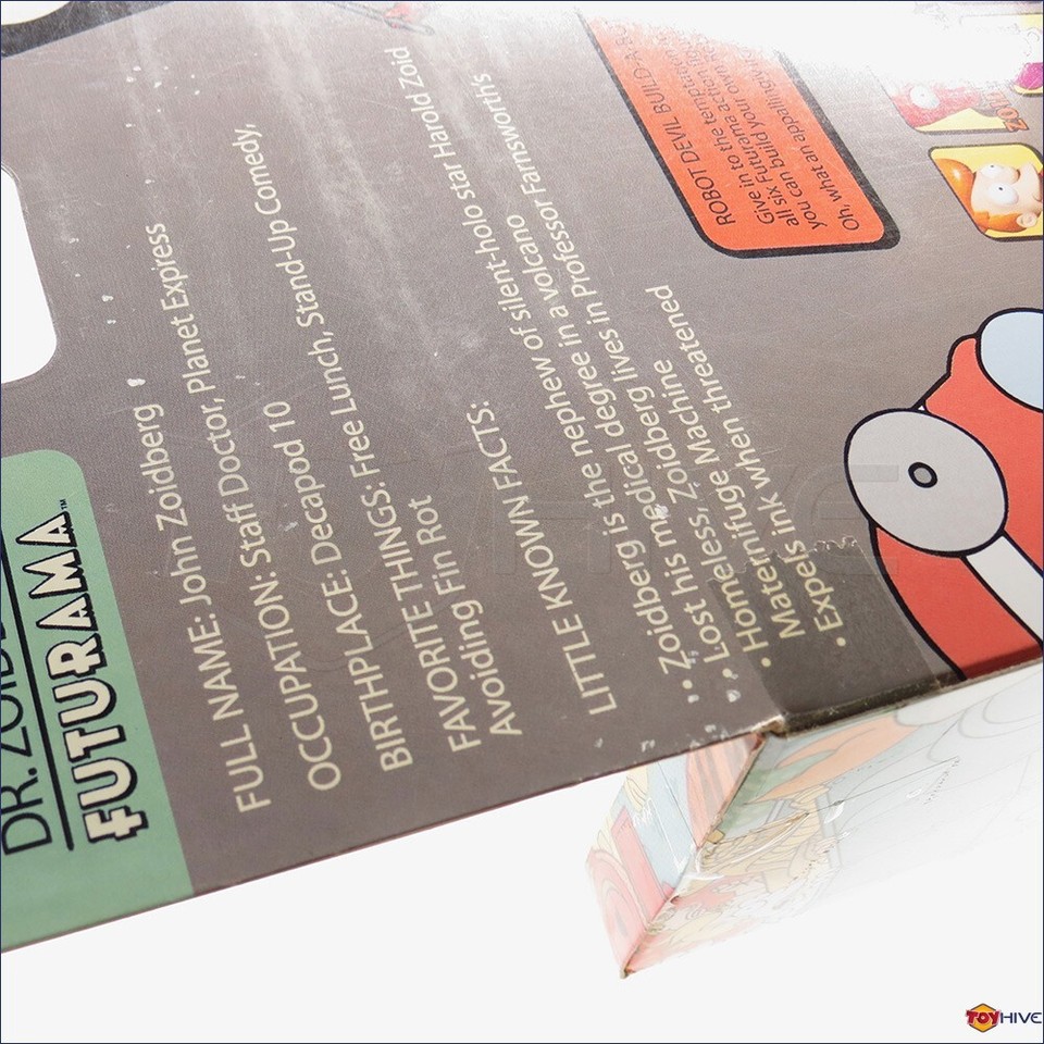 Futurama Dr. John Zoidberg action figure w/ robot devil build-a-bot ...