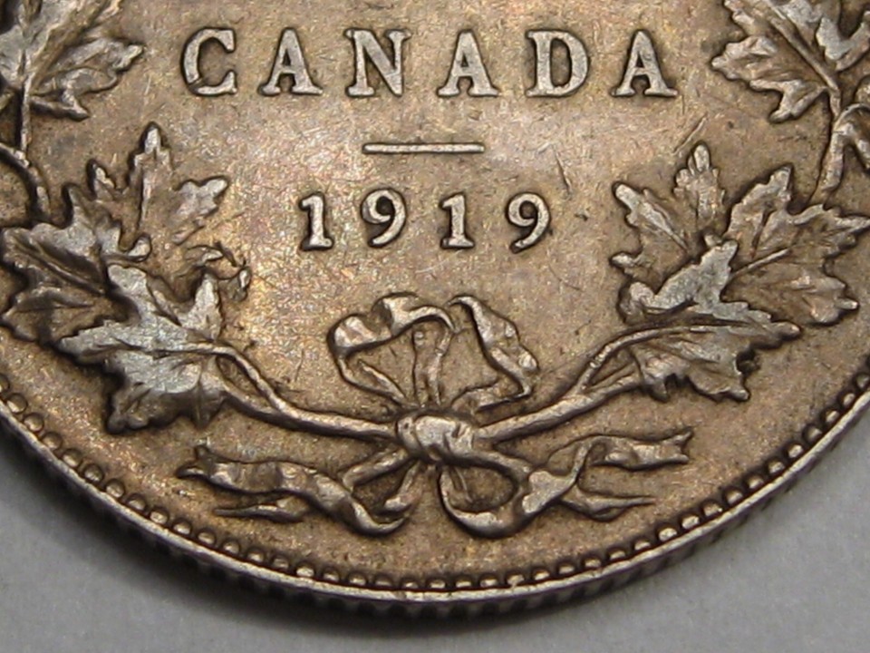 XF 1919 Twenty-Five Cent 25¢ CANADA - Full Crown. #38 | eBay