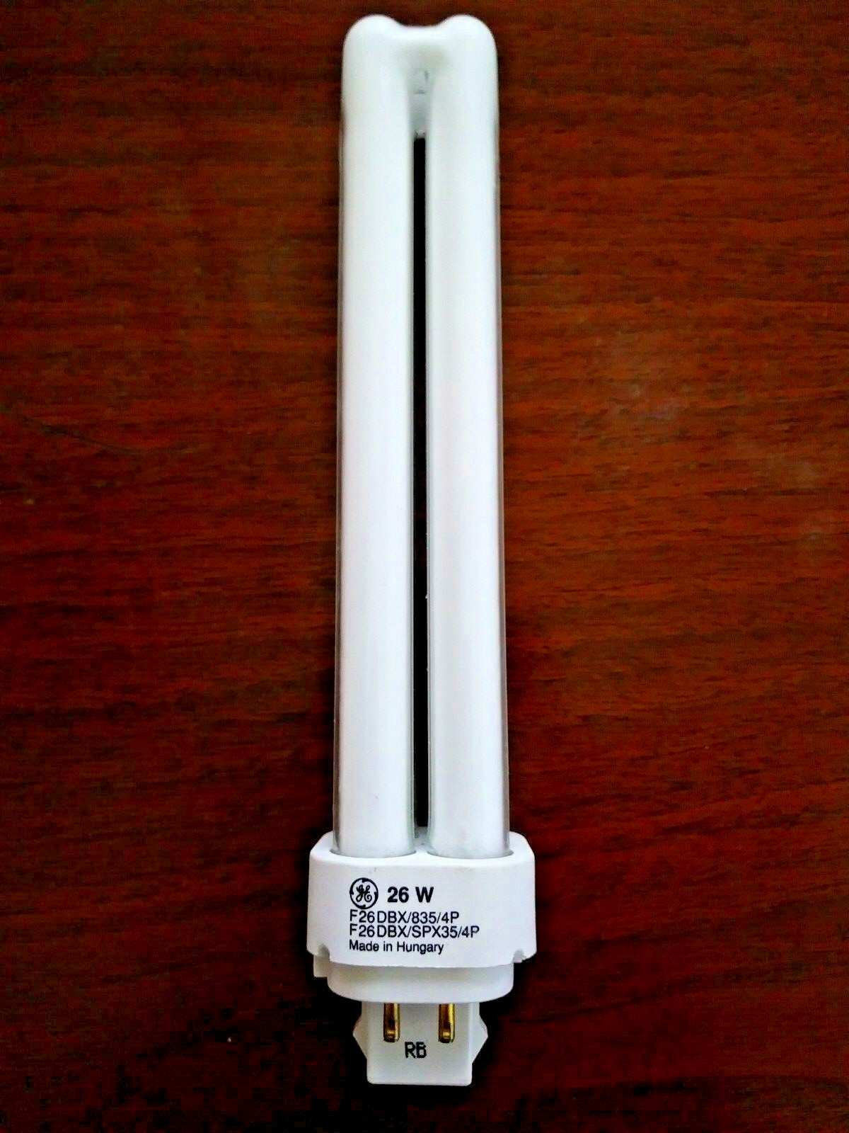 Lot of 4 GE Biax D/E 26W Compact Fluorescent Bulbs F26DBX/SPX35/4P ...
