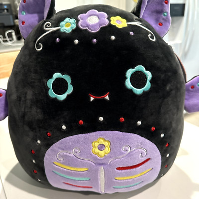 Squishmallow NWT 12" Inch Betty The Bat Halloween Embroidered Plush Toy ...
