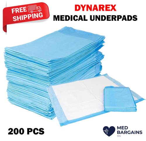 Dynarex Disposable Underpads Medical-Grade Bed Pads Sheet Protection ...