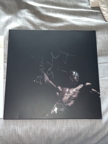 TRAVIS SCOTT SIGNED AUTOGRAPH UTOPIA VINYL VERY RARE! JSA LETTER “DONT ...