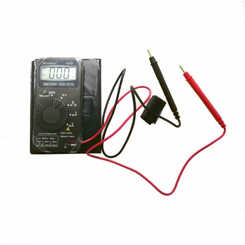 Mini Pocket Meter Digital Multimeter Auto Range DC AC Volt Ohm Portable ...