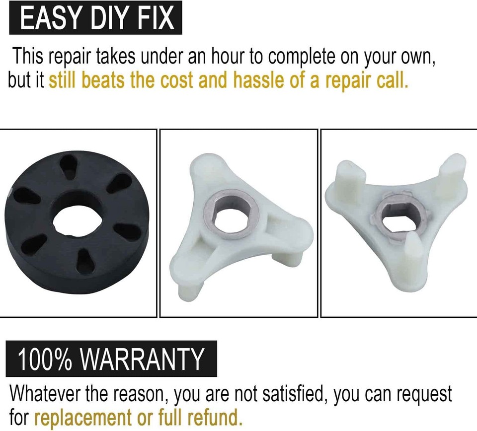 4Pack for Whirlpool Kenmore 285753A 3364003 3364002 HD Washer Coupling ...
