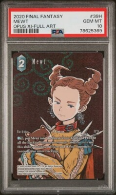 PSA 10 FFTCG Final Fantasy Trading Card Game Mewt Foil Full Art 11-039H ...