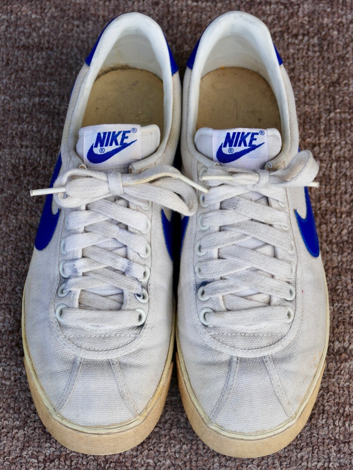 1981 Nike 3-Pointer Low Sz 7 white/blue original vint… - Gem