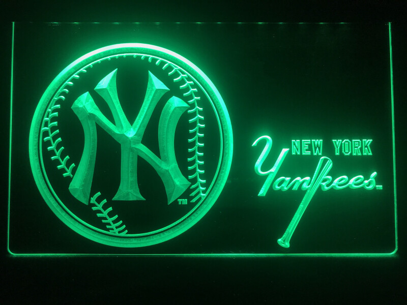 Yankees Baseball New York team logo LED Neon Sign bar décor size 8x12 ...