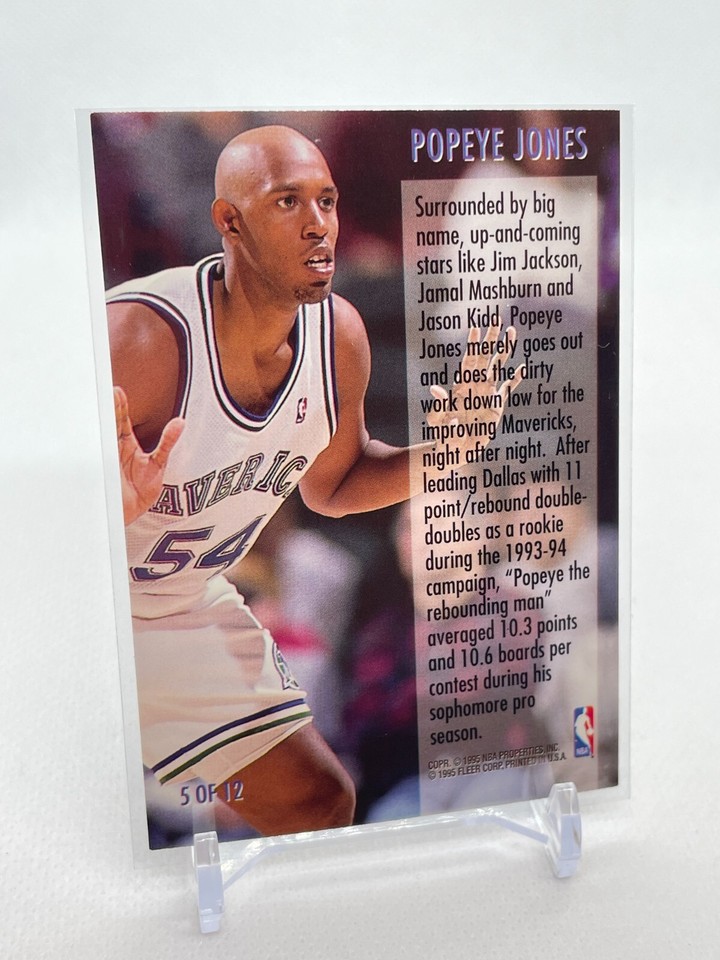 1995-96 Fleer Double Double Popeye Jones #5 | eBay