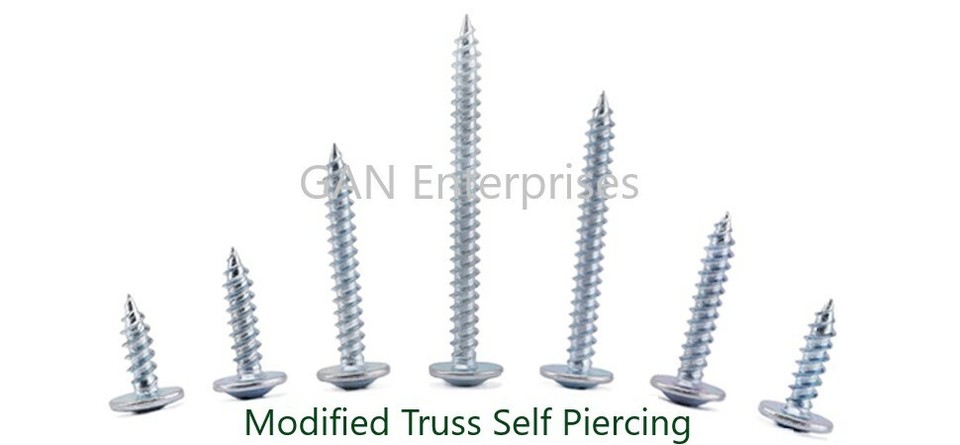 Modified Truss Head Phillips Self piercing sharp point screws #8 x 1/2 ...