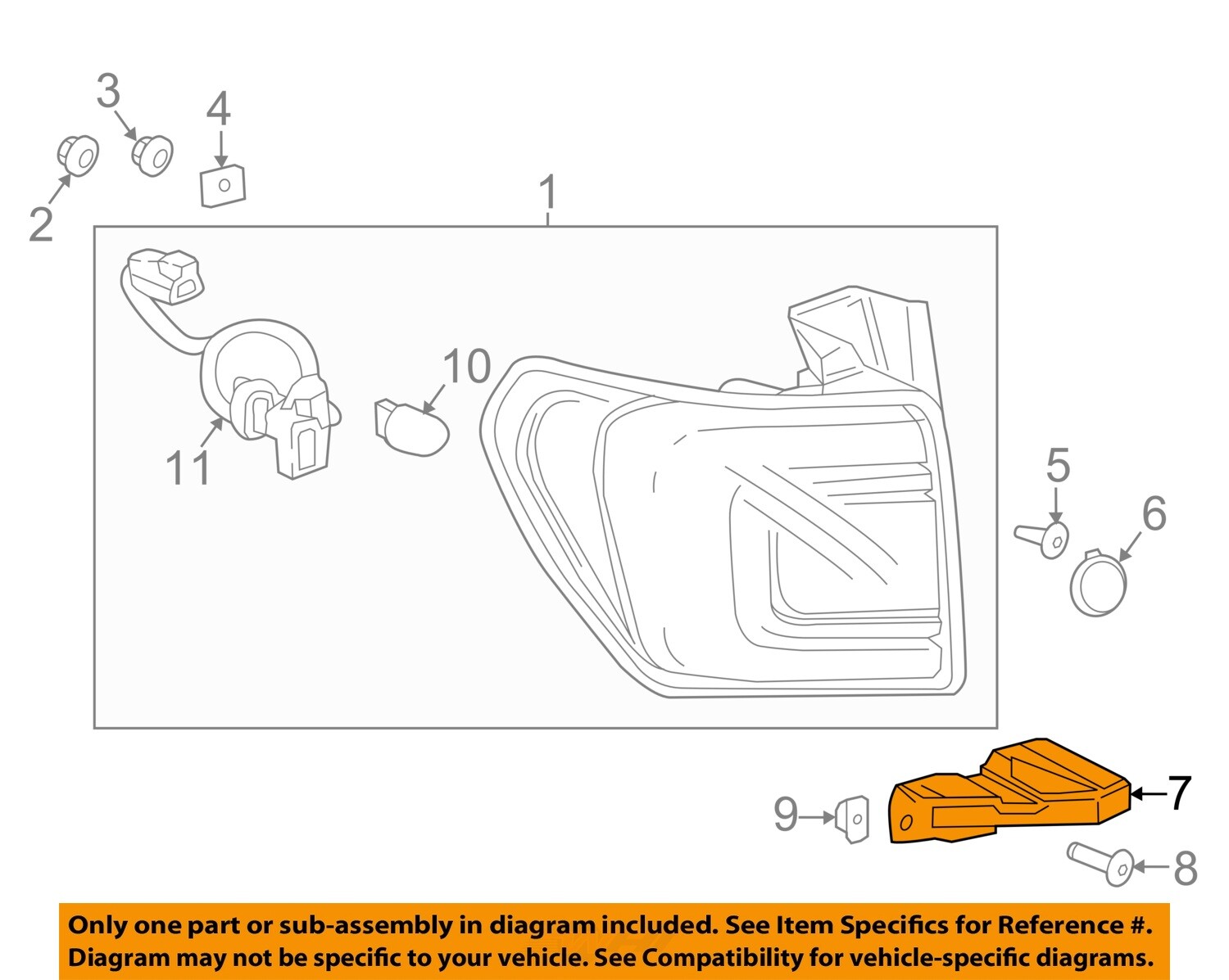 GM OEM 17-19 Acadia Rear Lamps Tail Lamps-Bracket 84501165 | eBay