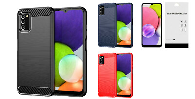 FOR Samsung Galaxy A03S SM-S134DL Carbon Fiber Design TPU Case Phone ...