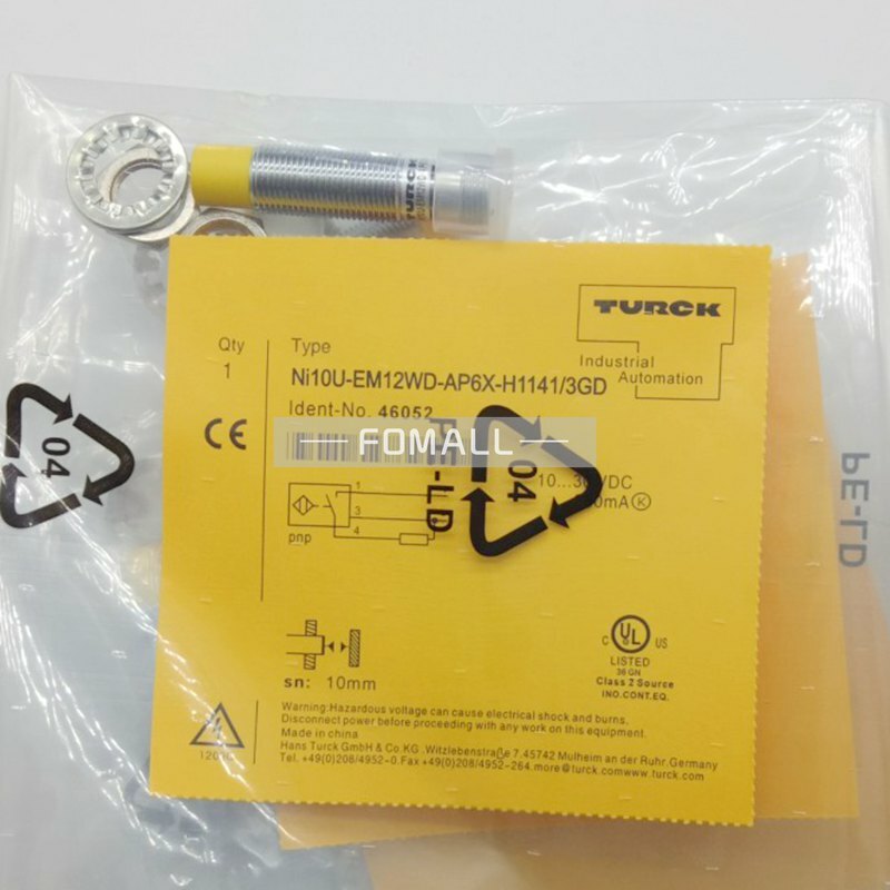 1Pcs New For TURCK proximity switch sensor Ni10U-EM12WD-AP6X-H1141/3GD ...