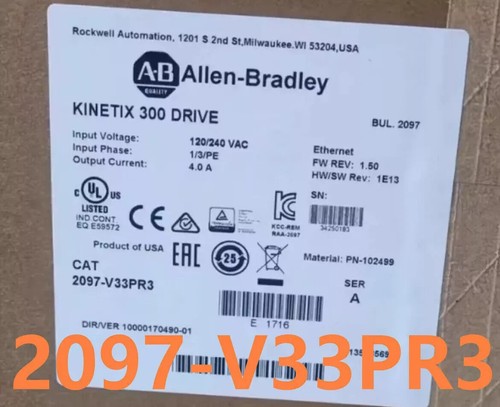 Allen-Bradley 2097-V33PR3 Ser A high quality Kinetix 300 Servo Drives ...