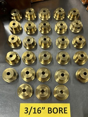 QTY 1 BOSTON GEAR G1215 BRASS PULLEY FOR MOTOR SHAFT UP TO 3/16" BELT ...