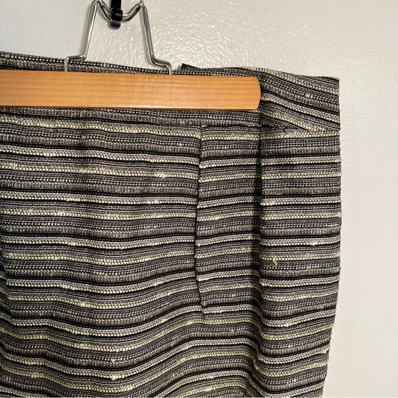 Mossimo Women’s Size 12 A-Line Tweed Skirt Black Lime Green Metallic ...