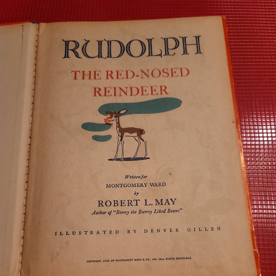 Rudolph the Red Nosed Reindeer - Robert L. May - 1946 Maxton Books 2nd ...
