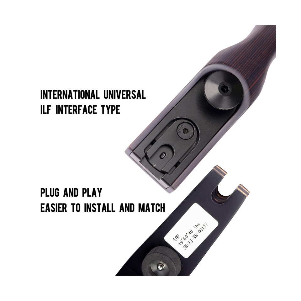 New Sanlida Hermit X8 Standard ILF Takedown Hunting Recurve Bow for ...