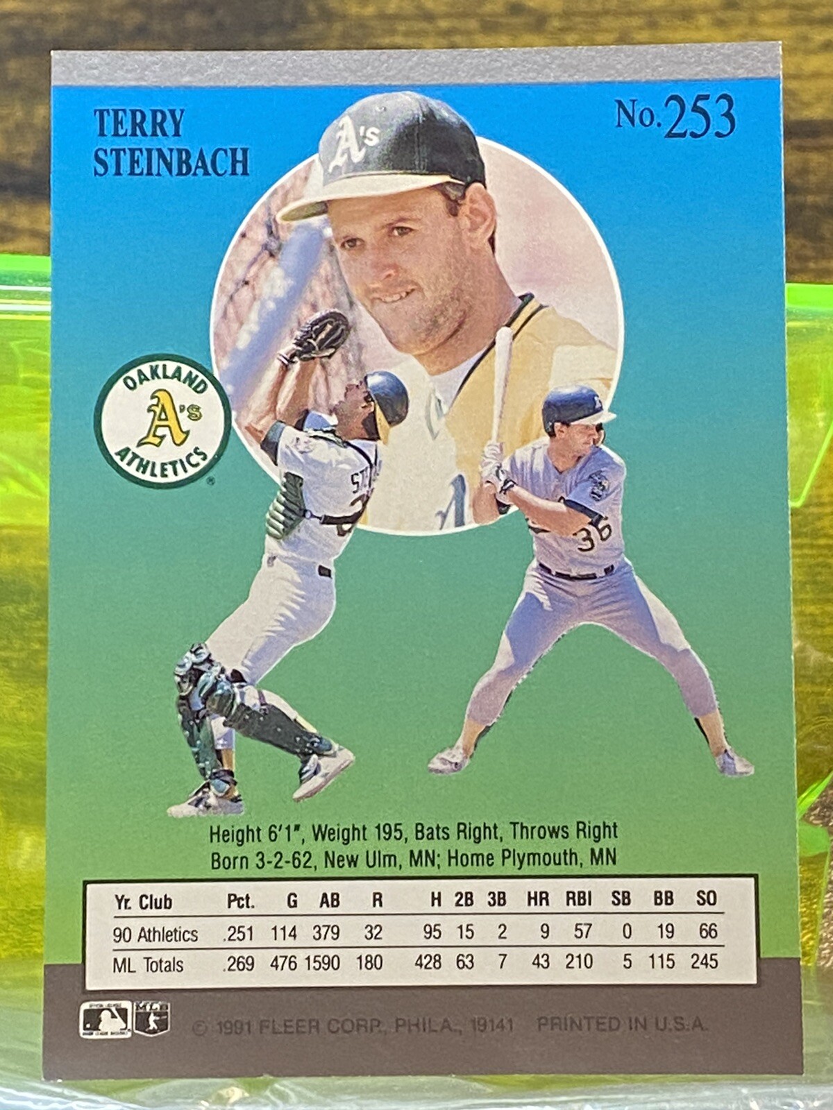 1991 Fleer Ultra - #253 Terry Steinbach for sale online | eBay