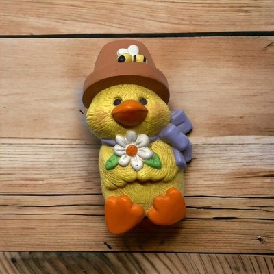 Vintage Hallmark Duck With Flowers Pin Spring Easter Bee | eBay
