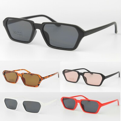 Rectangular Square Lens Plastic Frame UV400 Lens Sunglasses | eBay UK