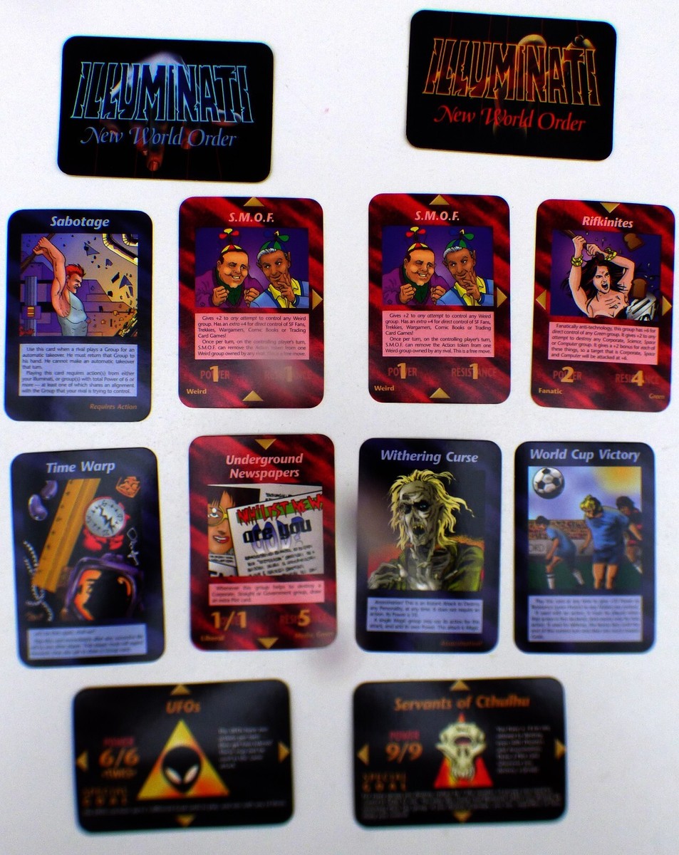 Nieuwe Wereldorde Illuminati Kaartspel Spelen Met Vuur