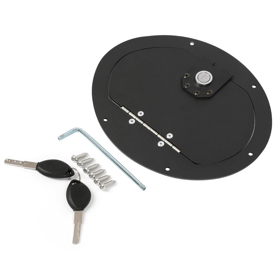 HECASA Black Powder Coated Locking Fuel Door Fit HMMWV Any Model ...