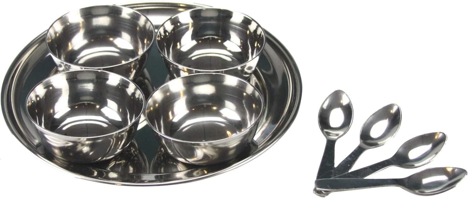 9PC Relish Chutney Tray Pickle Dish Thali Dip Bowls Serving Set ...