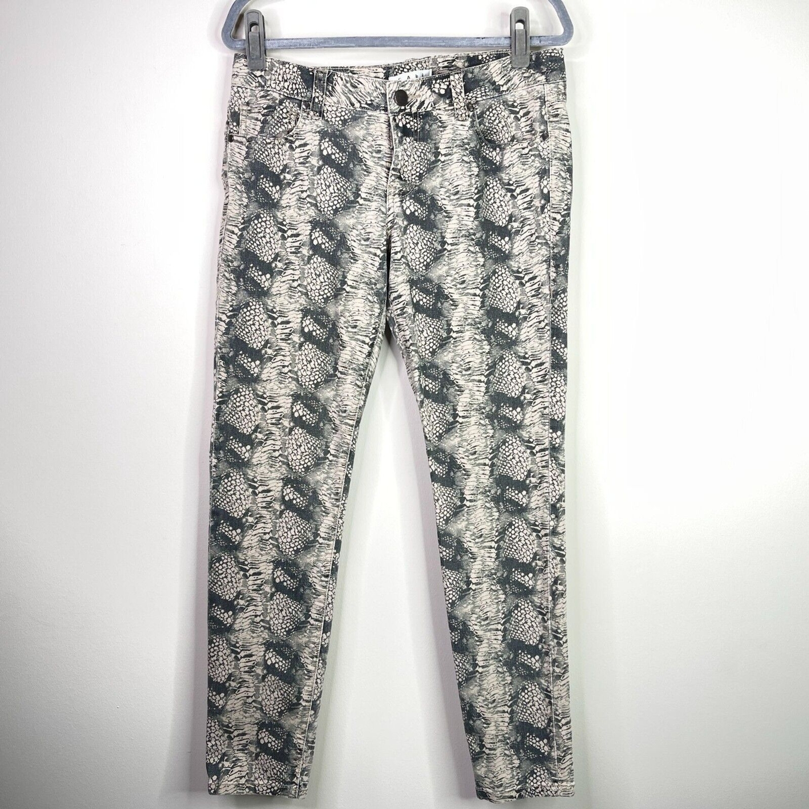 CAbi Diamondback Snakeskin Animal Print Skinny Jeans … - Gem