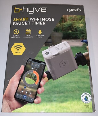 Orbit B-Hyve Smart Wi-Fi Hose Faucet Timer with Wi-Fi Hub 21004 ...