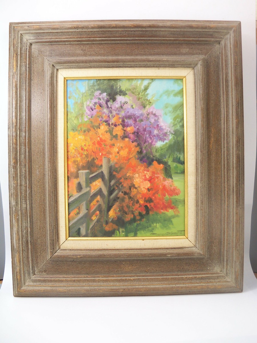 A Fence Oil Painting On Canvas Fall Fence Line | Painting, Landscape