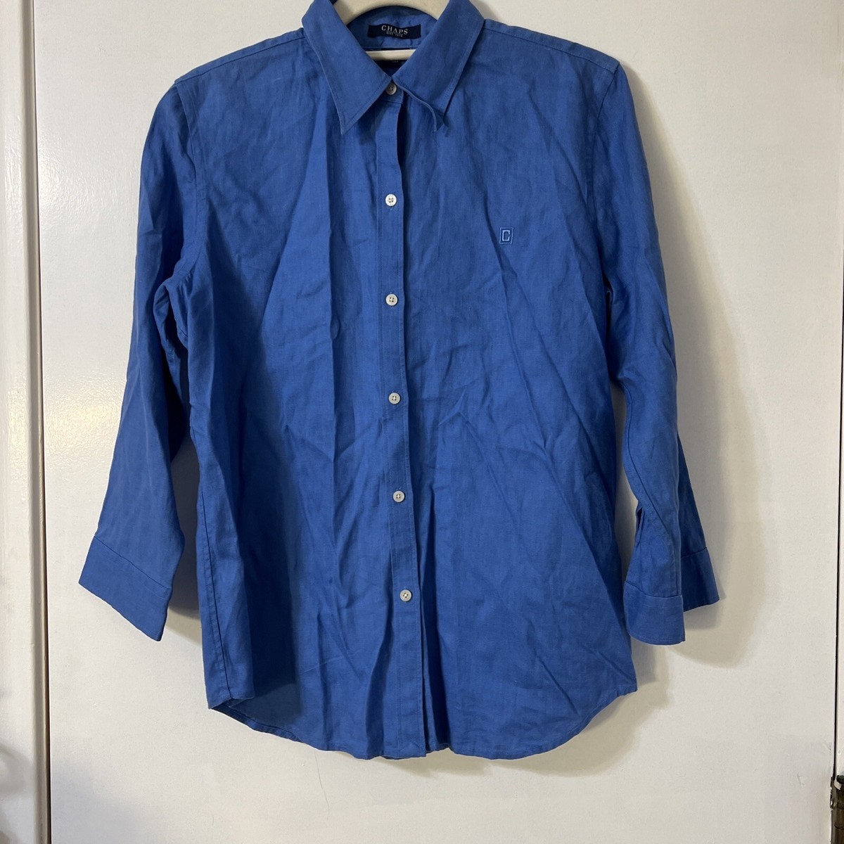 Chaps Blouses Linen Plus Size Tops Chaps | Shirts | New Chaps Collar