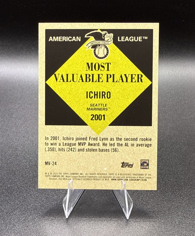 2025 Topps Update Ichiro #MV-24 MVP Most Valuable Insert Mariners | eBay