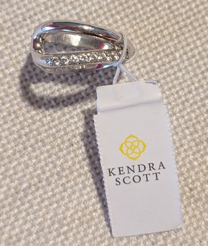 Kendra Scott Annie Infinity Ring Size 8.5 Silver NWT | eBay