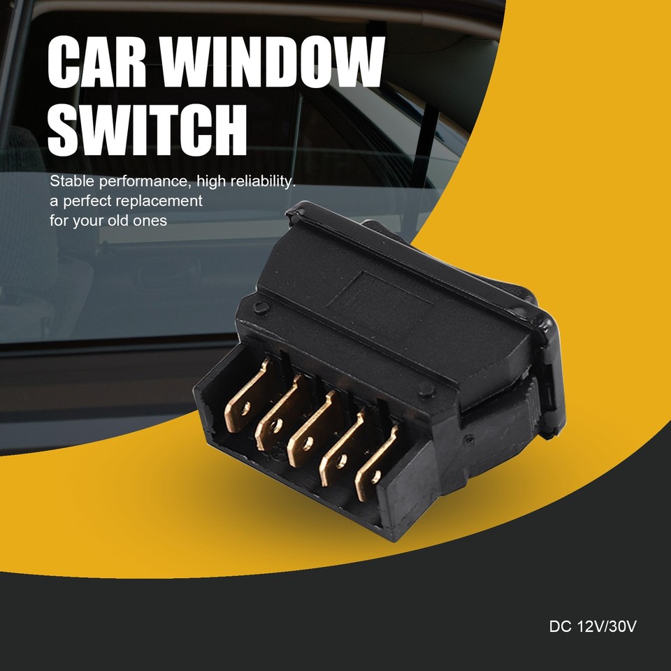 Universal Electric Window Button 5 Pin 20A 12VDC for Car Truck Vehicle ...