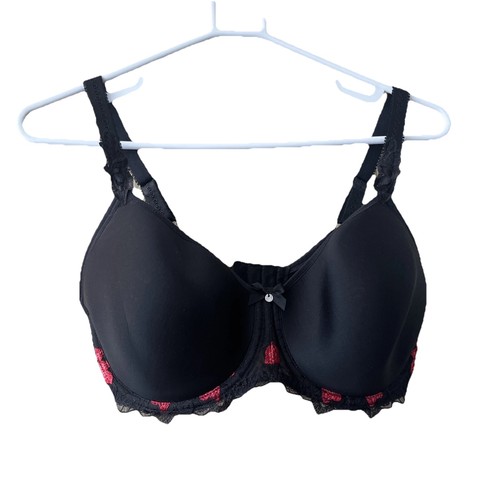Fantasie Leona FL2681 Underwired Spacer Full Cup Bra Black Red US 32H ...