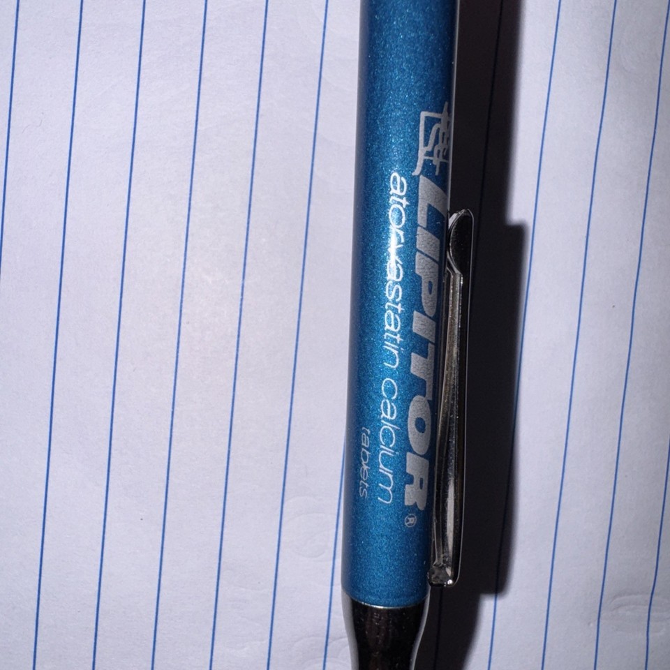 Lipitor Pharmaceutical Pen Drug Rep Stainless Steel Pfizer Advertising ...