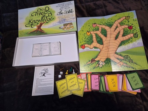 TREE OF KNOWLEDGE Christian Bible Trivia Family Board Game *Complete ...