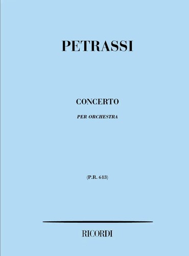 Concerto | Goffredo Petrassi | Partitur | Ricordi | EAN 9790041906133 ...