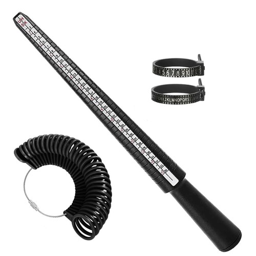 4PCS Ring Sizer Measuring Tool, Plastic Ring Gauges with Finger Sizer ...