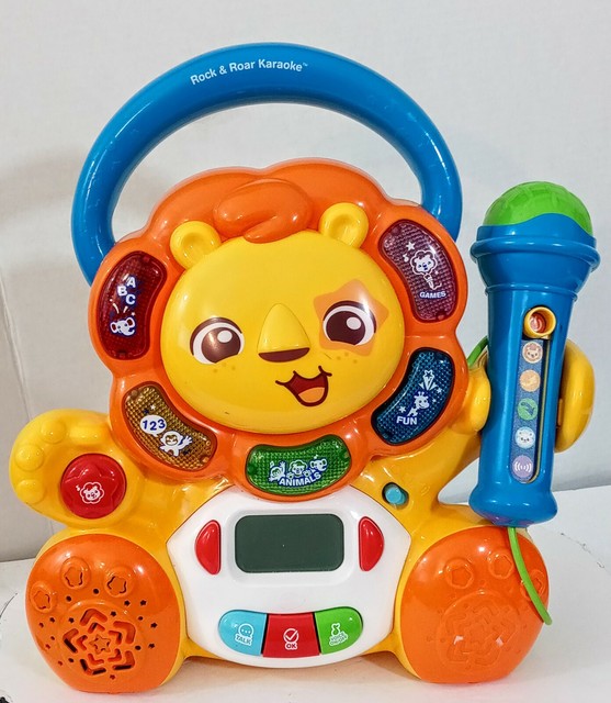 VTech Zoo Jamz Rock & Roar Karaoke Kids Microphone Sing Along for sale ...