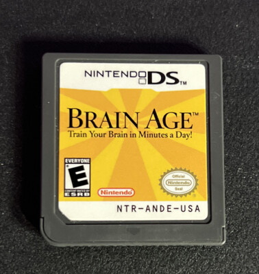 Brain Age: Train Your Brain in Minutes a Day (Nintendo DS, 2006) GAME ...