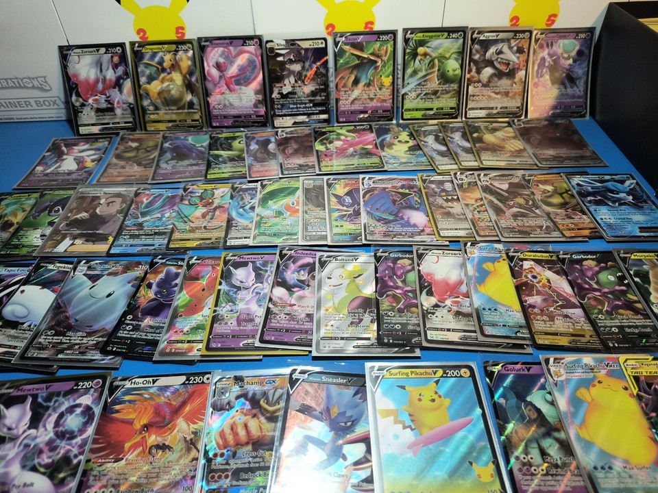 Huge pokemon 500+ card LOT! Ultra Rare V/GX | Holos | Rare | Birthday ...