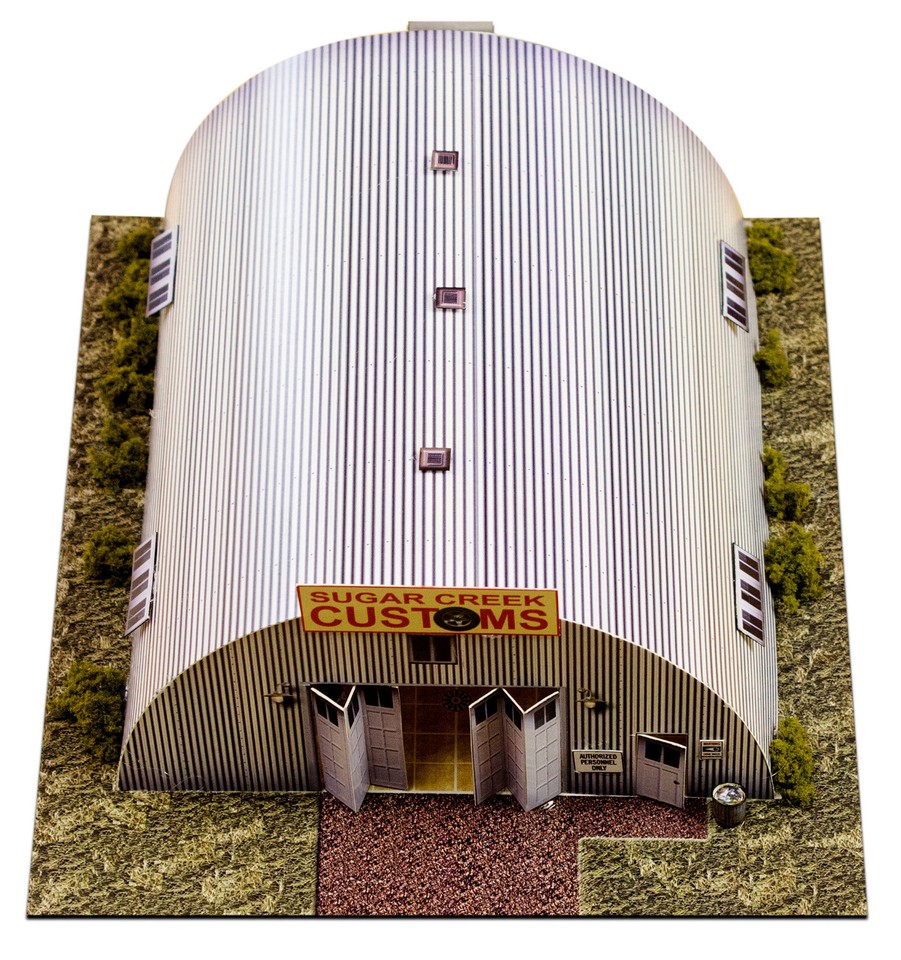 1:87 HO Scale Kit "Quonset Hut & Train Station" Photo Real Diorama ...