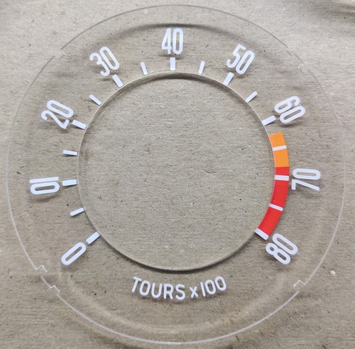 RENAULT ALPINE A110 TACHOMETER DIAL, DIAL, DIAL FACE | eBay