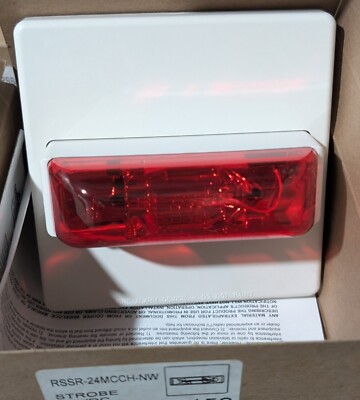 Wheelock RSSR-24MCCH-NW Strobe White Red Lens - SAME DAY SHIPPING | eBay