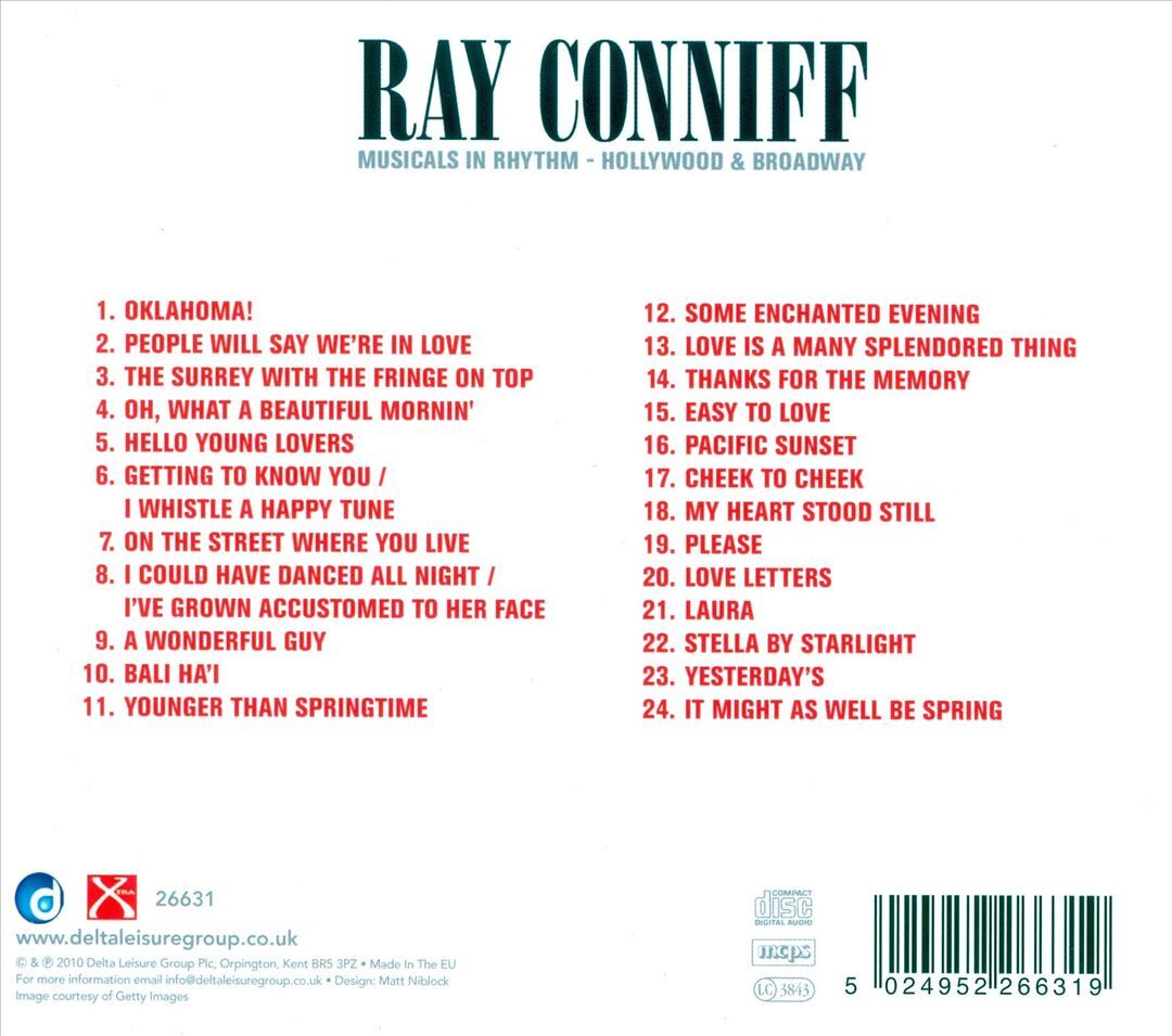 RAY CONNIFF - BROADWAY IN RHYTHM/HOLLYWOOD IN RHYTHM NEW CD ...