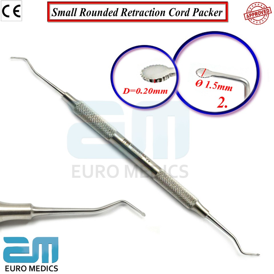 Gingival Cord Packer Retraction Dental Atraumatic Placement Packing ...
