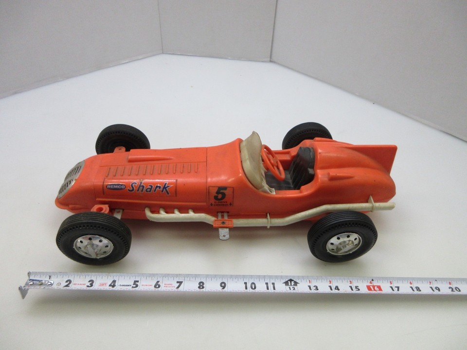 Remco Shark Racing Car 1960s Battery Driven Teather Car runs | eBay